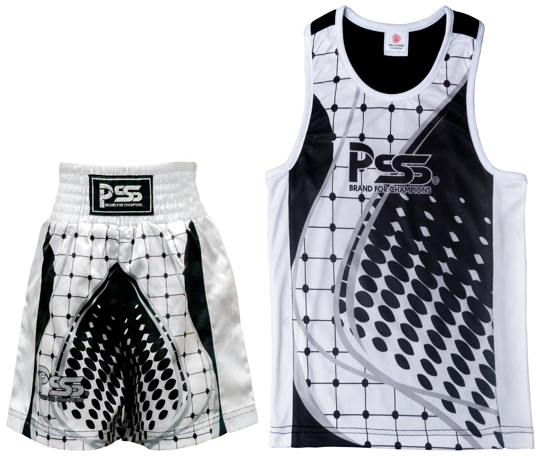 Sublimation Design 1.0 Kids Boxing Uniform Black